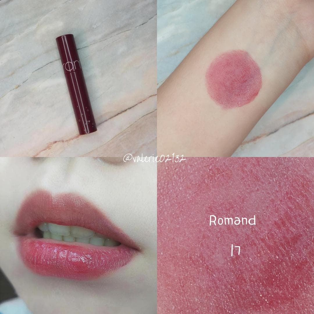 #試色 Romand果汁亮面持久唇釉 17 Plum Coke - 美妝板 | Dcard