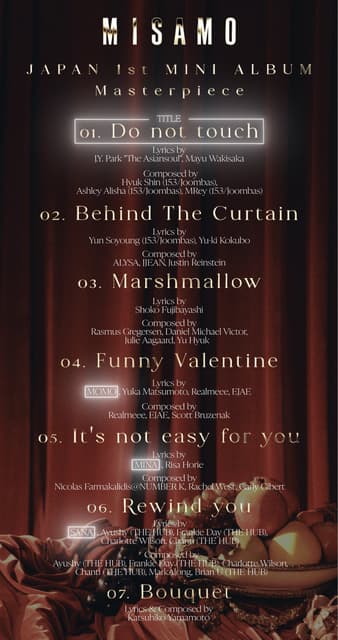 #集中討論 TWICE MISAMO 迷你一輯《𝗠𝗮𝘀𝘁𝗲𝗿𝗽𝗶𝗲𝗰𝗲》主打曲"𝒟𝑜 𝒩𝑜𝓉 𝒯𝑜𝓊𝒸𝒽" - 追星板 | Dcard