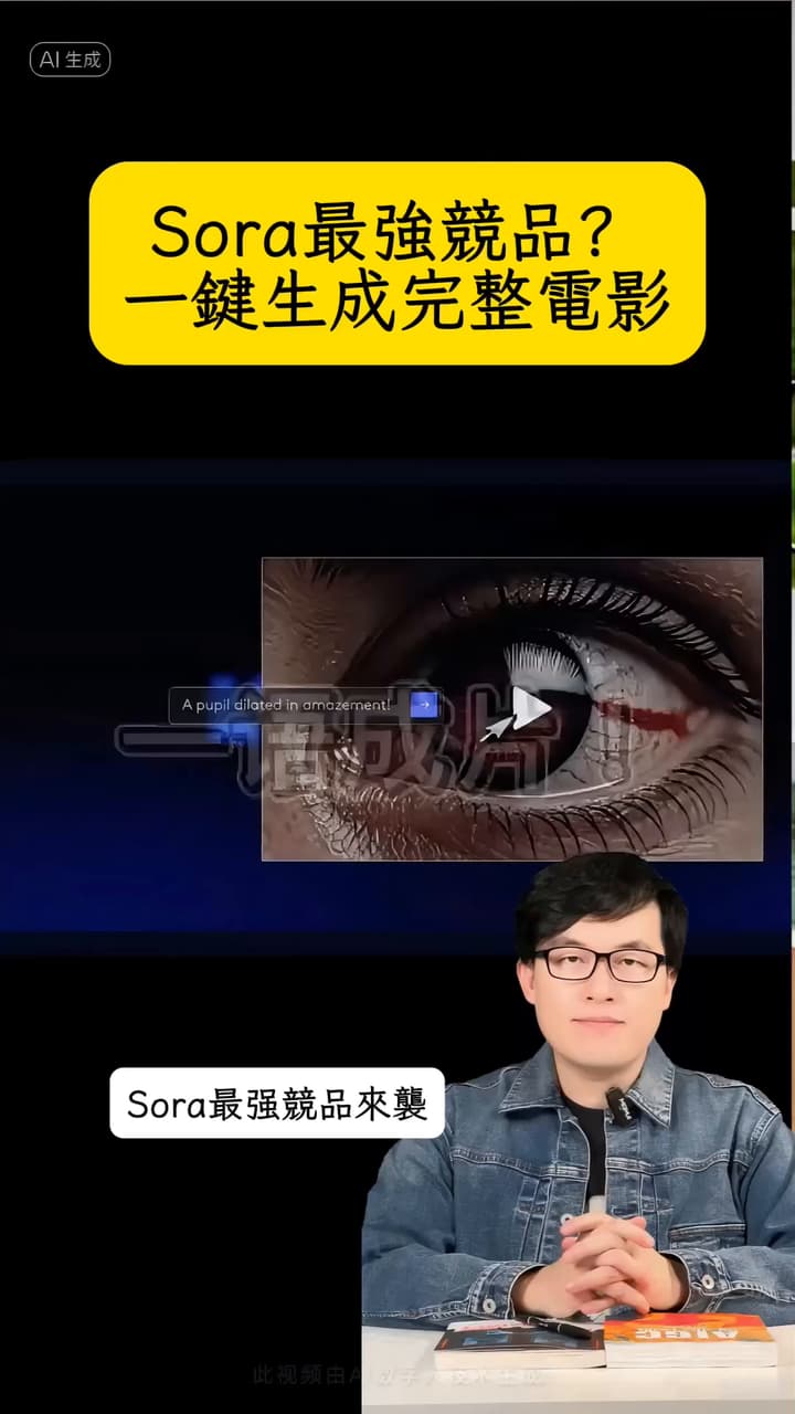 #創作 Sora這次真的遇到對手了！一句話就能生成完整電影？ #人工智能 #ai #aigc #sora #人工智能 #科技 #科技改變生活 ...