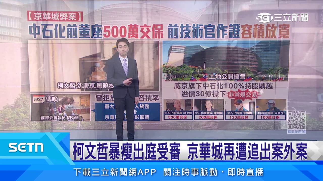 京華城追出案外案！一票高層列被告 柯文哲出庭暴瘦 - SETN三立新聞網 (@setn54) | Dcard