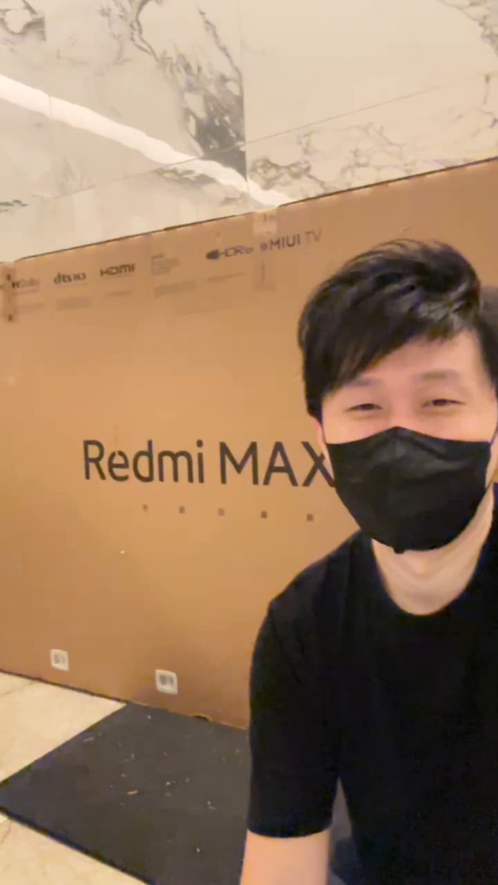 全台首發的100吋 小米最大 Redmi max 100 電視 巨屏電視 - 真實體驗-阿肥 (@exvreal) | Dcard