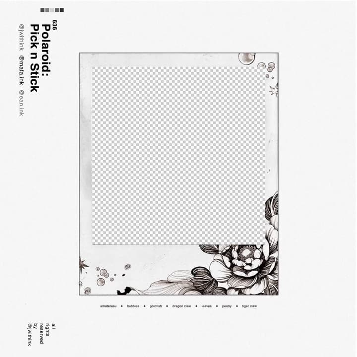 #插畫 #Plan/ Polaroid：Pick n Stcik - 刺青板 | Dcard