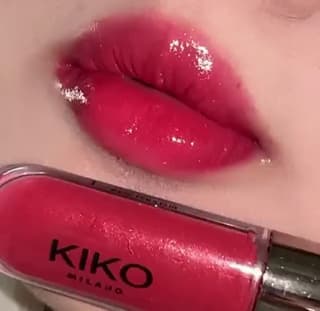 #分享 #更新# 閃閃發亮的碎鑽草莓色 🍓KIKO雙頭唇釉色號108 #過年武林 - 美妝板 | Dcard